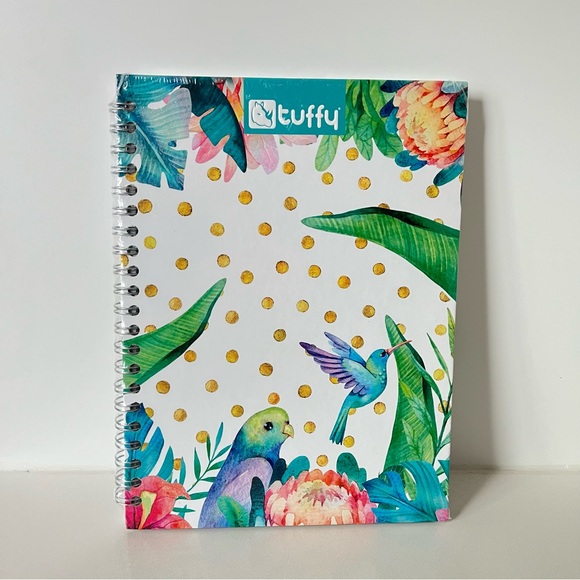 Office | Tuffy Tropical Print Spiral Notebook With Graph Paper | Poshmark